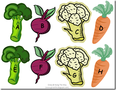 Along the Way: Vegetable Alphabet Game